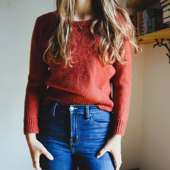 Vintage | Sweaters | Red Sweater Size Small | Poshmark